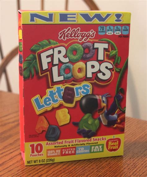 Review Froot Loops Letters Fruit Snacks