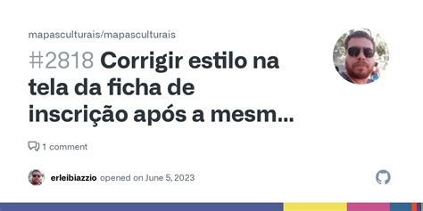 Corrigir Estilo Na Tela Da Ficha De Inscrição Após A Mesma Estar