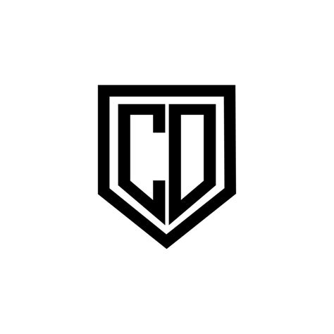 Diseño De Logotipo De Letra Cd Con Fondo Blanco En Illustrator