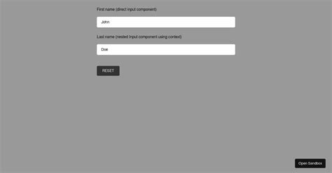 React Hook Form Reset Form Codesandbox