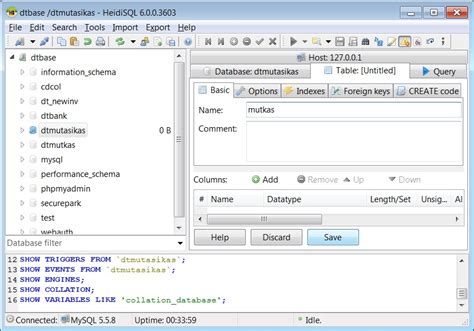 Mari Belajar Program Membuat Tabel Di Mysql Dengan Heidisql