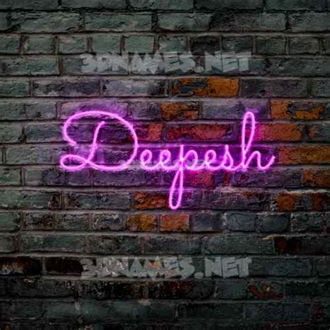 Preview Of Pink Neon 3d Name For Deepesh