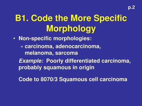 PPT Coding Complex Morphologies In ICD O 3 PowerPoint Presentation Free Download ID 299826