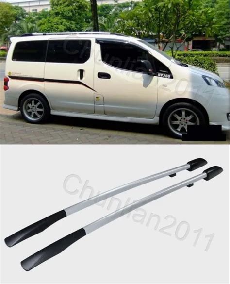 ROOF RACK SIDE Rails Bars For 2013 2017 Nissan NV200 Alloy Plastic
