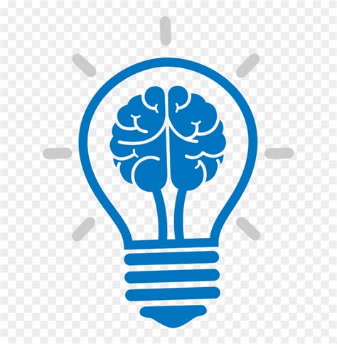 Light Brain Incandescent Bulb Cartoon Icon Clipart Brain Light Bulb