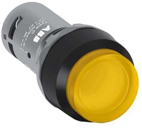 ABB Przycisk sterowniczy bistabilny żółty podświetlany 24V AC DC 1NO CP2 11Y 10 cena sklep