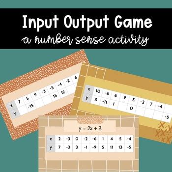 Input Output Game By Miss Pythagoras TPT