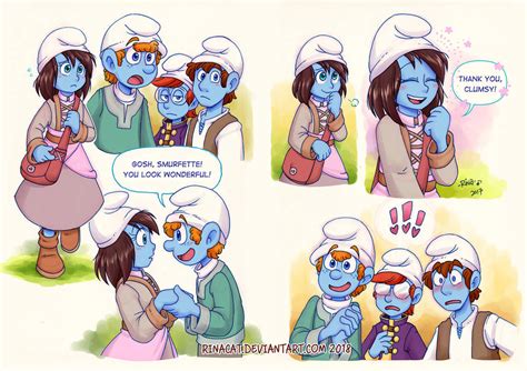 Smurfs Au New Clothes P1 P2 By Rinacat On Deviantart