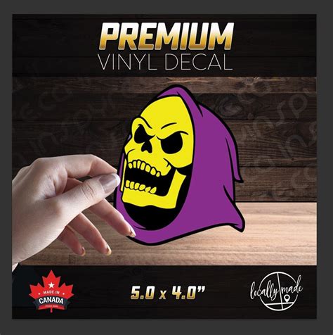 Skeletor Laughing Vinyl Decal Sticker 5 0in MOTU Masters Of The Universe 80 S Cartoon He Man
