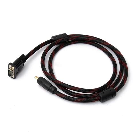 Full Hd 1080p Hdmi Male To 15 Pin Vga Connector Adapter Converter Cable