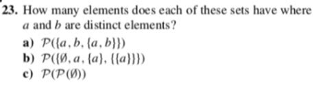 Solved 3 How Many Elements Does Each Of These Sets Have