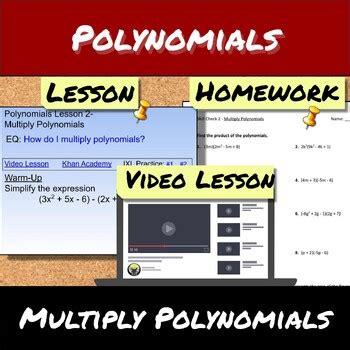 Polynomials Lesson Multiply Polynomials By Shawn Henry TPT Polynomials Lesson Multiply Polynomials By Shawn Henry TPT