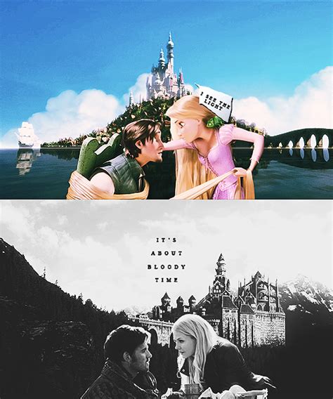 Once Upon A Time Captain Swan Hook Emma Even Though She Pretends Not To Enjoy Their