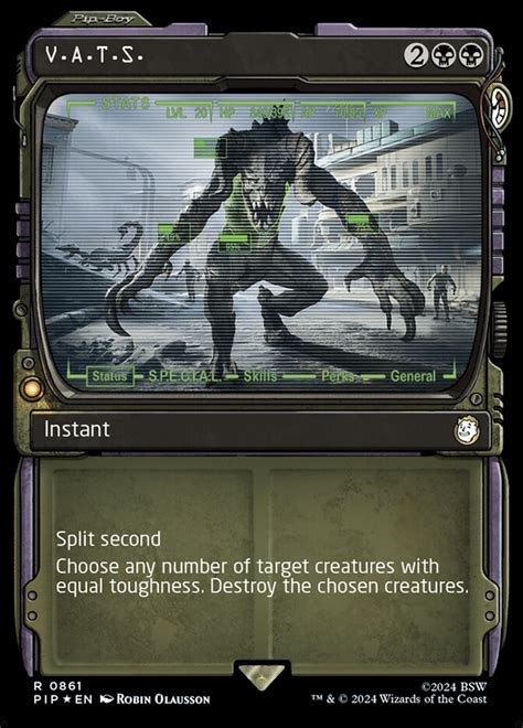 V A T S · Fallout Pip 333 · Scryfall Magic The Gathering Search