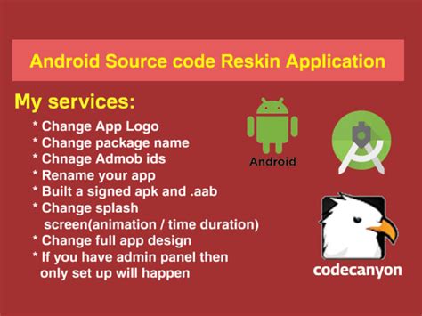 reskin codecanyon android application upwork