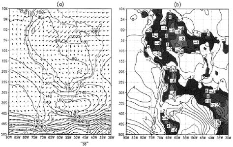 A 1000 Hpa Geopotential Height Gpm And 925 Hpa Wind M S At