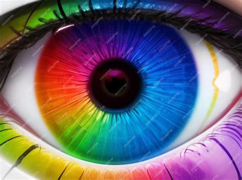 Premium Photo Mesmerizing Multicolored Iris Eye Animation Compilation