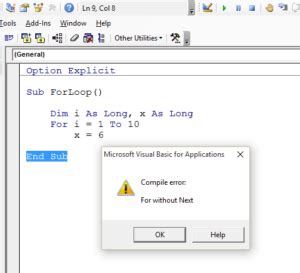 Vba Error Handling A Complete Guide Excel Macro Mastery