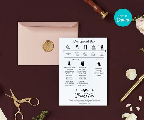 Wedding Day Timeline Wedding Timeline Wedding Timeline Template