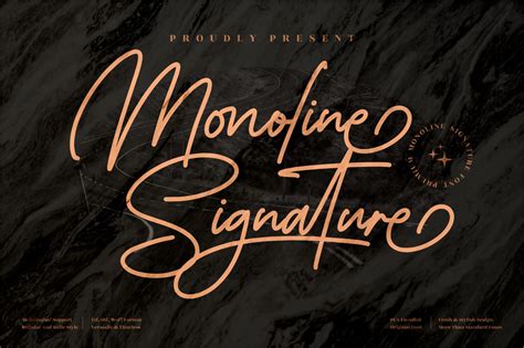 Monoline Signature Font Download Fonts