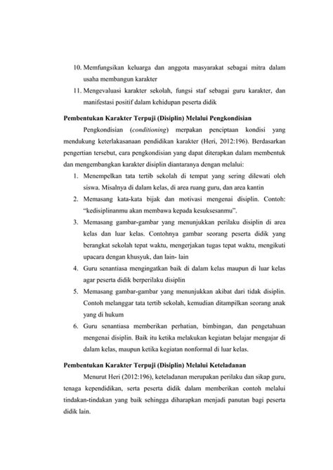 Pembentukan Karakter Disiplin PDF
