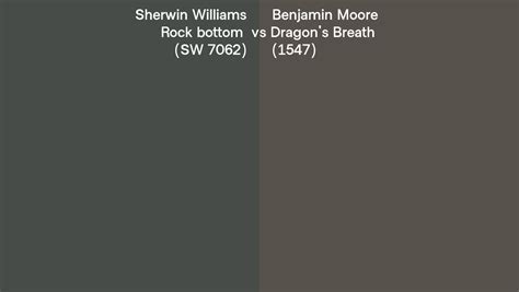 Sherwin Williams Rock Bottom SW 7062 Vs Benjamin Moore Dragon S