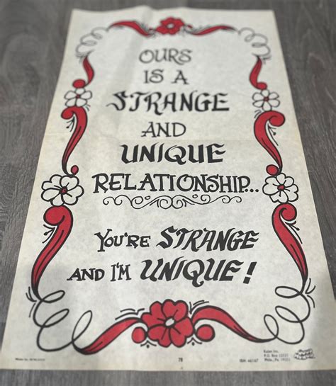 Vintage 1970s Funny Relationship Poster Etsy