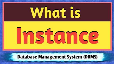 Instance In DBMS What Is Instance Instance Example Database