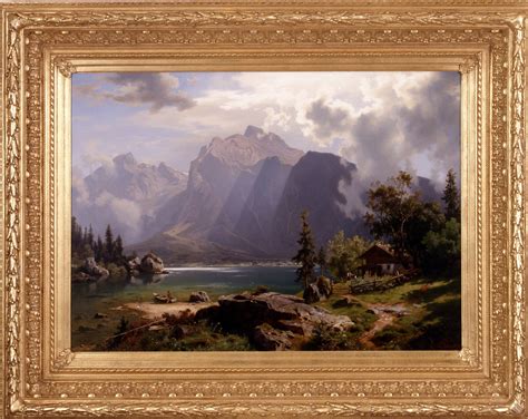 August Leu Landscape By August Leu Germany Dated 1870 Richard