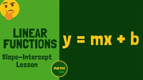 What Is Slope Intercept Form How To Write The Equation Of A Line Given