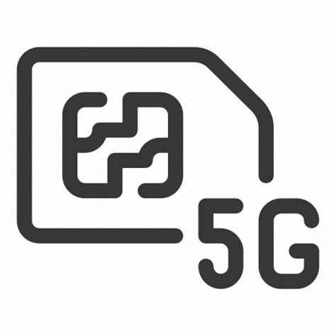 Wireless Network Signal Connection Sim Card Mobile Icon