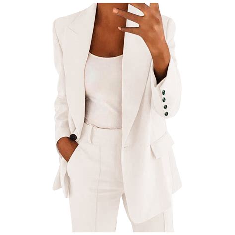 Ehqjnj Casual Blazer For Women Plus Size Elegant Sporty Summer Fitted
