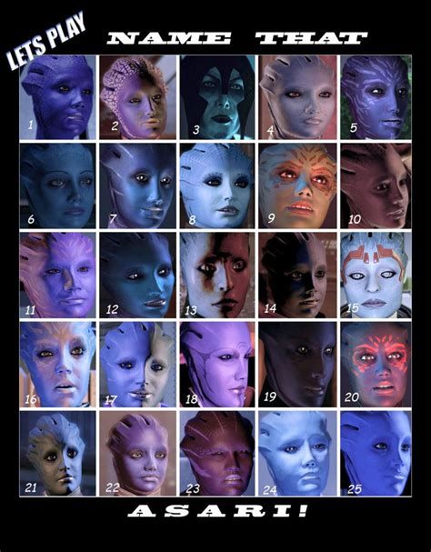 Mea Spoilers All Of The Asari Look The Same Or Is It Just Me R