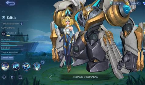 Inilah Edith Hero Dengan Role Ganda Sebagai Tank Dan Marksman Terbaru