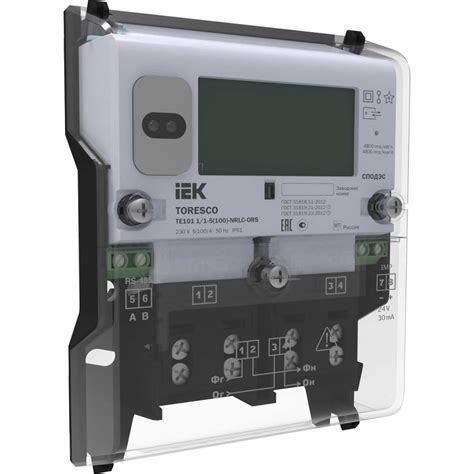Счетчик электрической энергии IEK Toresco te101 1/1-5(100)-nrlc-of TR ...