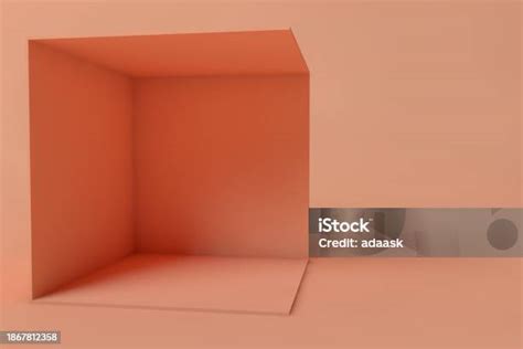 큐브 상자 또는 코너 룸 내부 단면 녹색 빈 기하학적 사각형 3d 빈 상자 템플릿 0명에 대한 스톡 사진 및 기타 이미지 0명 3차원 형태 가정의 방 Istock