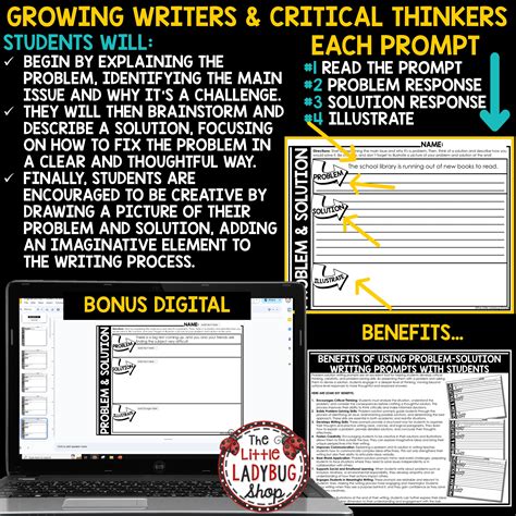 Problem And Solution Expository Writing Prompts 3rd 4th Grade The