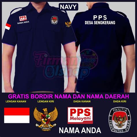 Jual Big Size Kemeja Pps Full Atribut Lengan Pendek Baju Pps Seragam