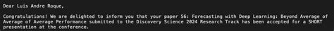 Research Timeseries Forecasting Deeplearning Discoveryscience2024 Luís Roque