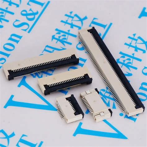 Pcs Lot Fpc Connector Socket Pitch Mm Flip Bottom Contact P P P P P P P In