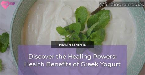Discover The Healing Powers Health Benefits Of Greek Yogurt