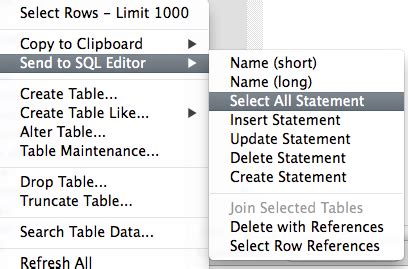 Mysql Workbench Do Not Open New Tab On Select Rows Stack Overflow