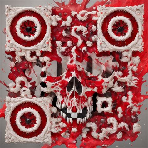 Bad To The Bone Skull Qr Code Raiartwork