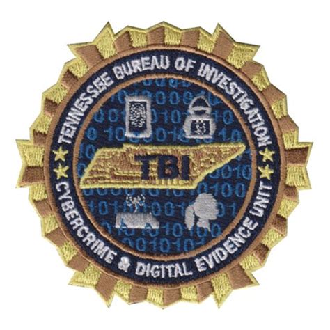 Tbi Cybercrime Digital Evidence Unit Patch Tennessee Bureau Of