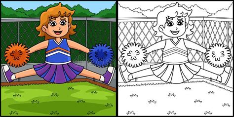 Cheer Clipart Toe Touch Toe Touch Stock Illustrations 465 Toe