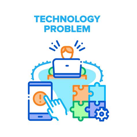 technology problem solve vector concept color 17607355 vector art at