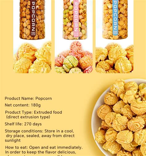 Classic Popcorn Caramel Cream Flavor 180g Buy Delicious Imported Popcorn Popcorn Flavor Grain