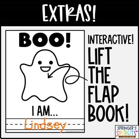 Interactive Lift The Flap Halloween Class Book For Preschool And Kindergarten