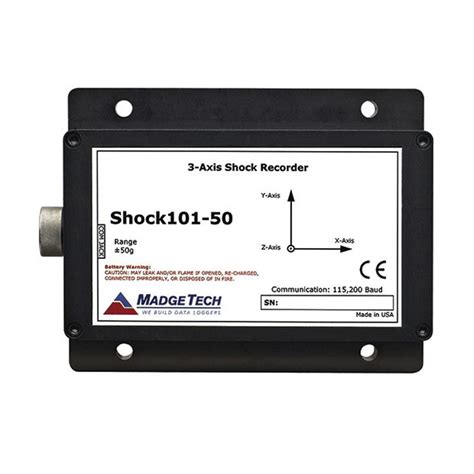 Madgetech Vibration Data Loggers Instrumentation2000