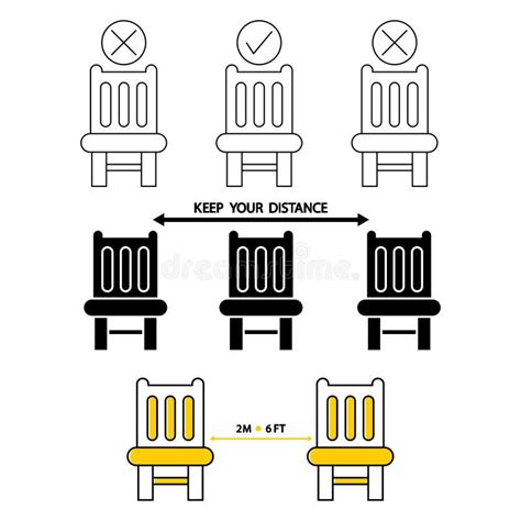 Do Not Sit Here Forbidden Seating Icon Signage For Restaurants And